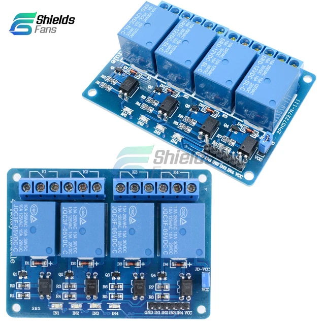 1/2/4/8 CHANNEL RELAY Module with Optocoupler 5V 12V 24V Relay Module Board EUR 6,67 - PicClick FR