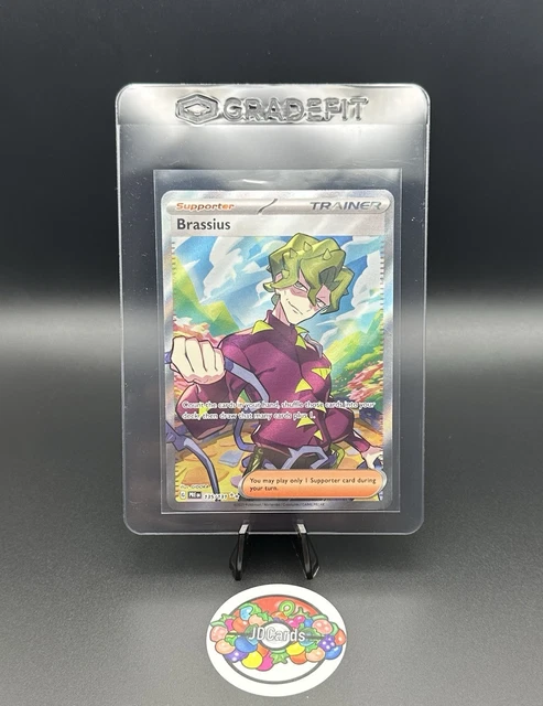 POKEMON TCG BRASSIUS Full Art Trainer Prismatic Evolutions 135/131 ...