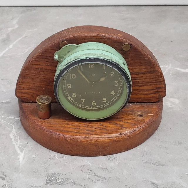 WW2 RAF AIRCRAFT Clock -mounted AM 8 Day Aircraft Clock - Bezel wind ...