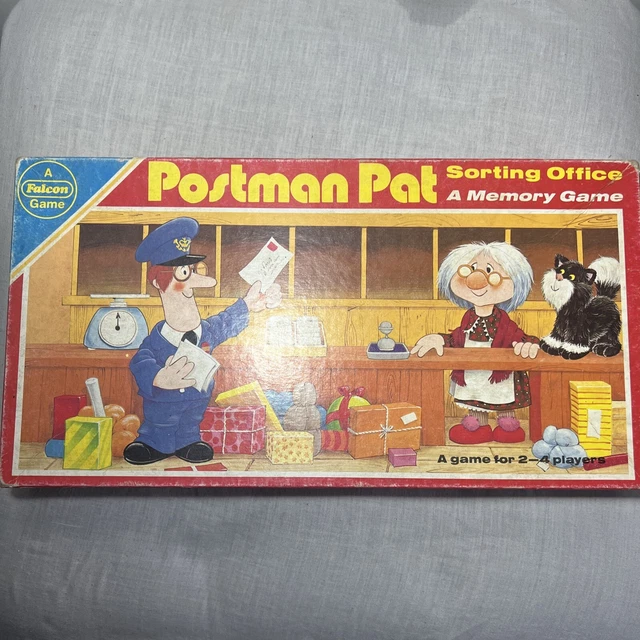 VINTAGE POSTMAN PAT Sorting Office Memory Game Falcon 1992 Complete £19 ...