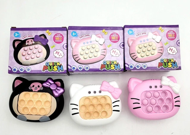 HELLO KITTY POP Push it Game Controller Sensory Fidget Toy Battery ...
