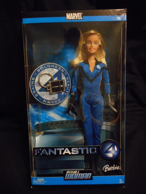BARBIE DOLL 2005 NRFB Invisible Woman Fantastic 4 #J0869/0871 EUR 32,08 ...