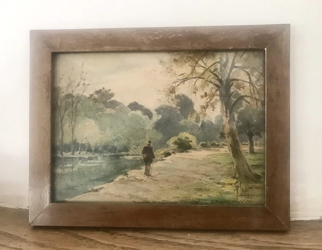 AQUARELLE SUR PAPIER Signée Avec Envoi Datée 1931 Ancienne Paysage Peinture EUR 125,00 - PicClick FR