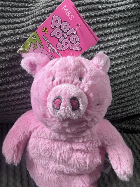 M&S PERCY PIG Microwavable Hottie Plush Soft Toy Pink Pig New With Tags ...