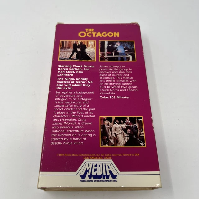 THE OCTAGON (VHS, 1991) Chuck Norris - Media Home Entertainment £9.07 ...