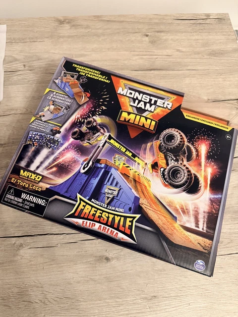 MONSTER JAM MINI Freestyle Flip Arena Set 2021 Spin Master - no trucks ...