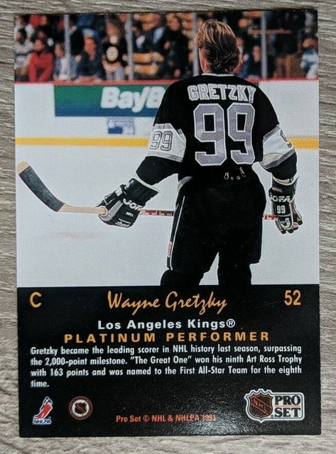 1991 92 WAYNE Gretzky La Kings Pro Set Platinum Performer Oilers Rangers $3.99 - PicClick CA