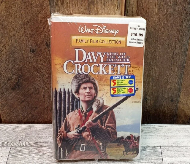 WALT DISNEY DAVY Crocket King Of The Wild Frontier VHS Clamshell New ...