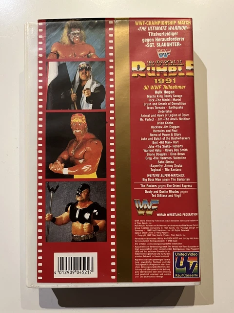 WRESTLING WWF VHS Casette 1991 Royal Rumble Video Fight Hulk Hogan Wrestle £0.85 - PicClick UK