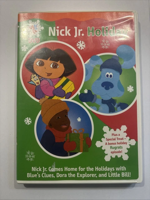 NICK JR. HOLIDAY 2002 DVD Dora the Explorer, Blue's Clues, Little Bill ...