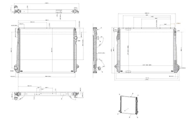 RADIATEUR SCANIA EURO 6 S G/R300 Scania - 2439722 EUR 2.457,64 ...