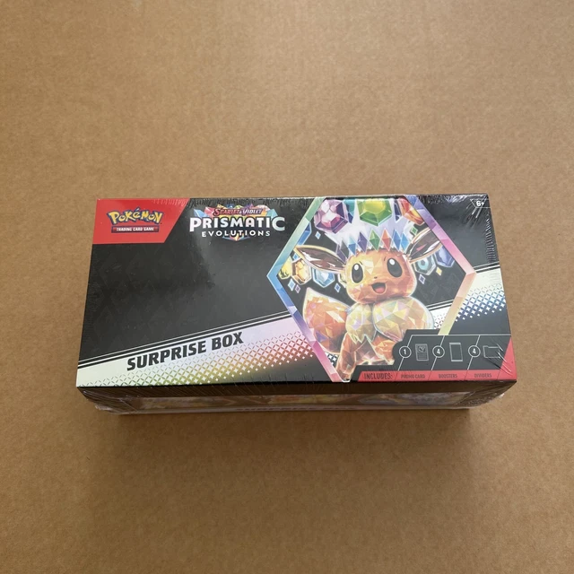 POKEMON TCG - Scarlet & Violet Prismatic Evolutions Surprise Box - NEW ... POKEMON TCG - Scarlet & Violet Prismatic Evolutions Surprise Box - NEW ...
