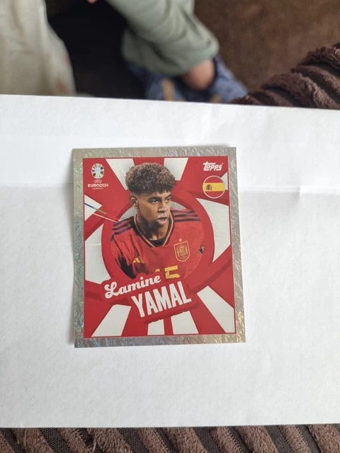 TOPPS EURO 2024 Lamine Yamal PTW sticker (base) Spain £3.00 - PicClick UK