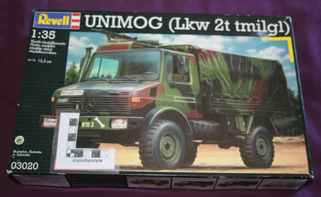 REVELL UNIMOG (LKW 2t tmilgl) Truck 1:35 scale model kit 03020. £22.50 ...