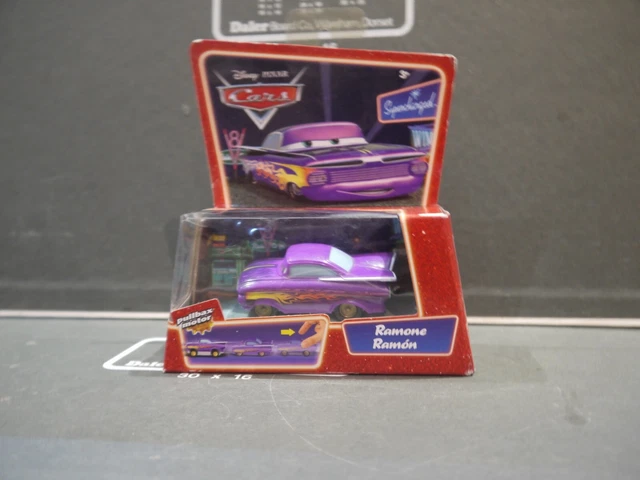 DISNEY PIXAR CARS Supercharged purple Ramone pullbax new and sealed £18 ...
