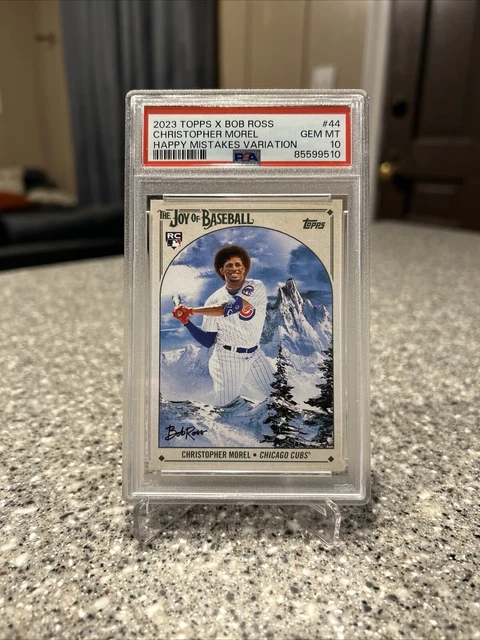 2023 TOPPS X Bob Ross #44 Christopher Morel Happy Mistakes Variazione ...