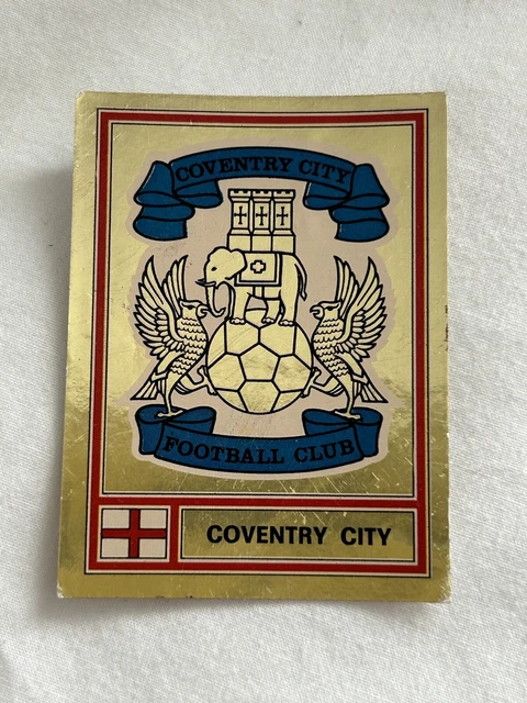 PANINI 1978 COVENTRY CITY Foil Badge Sticker. #90 Unused. Very Good. £4 ...