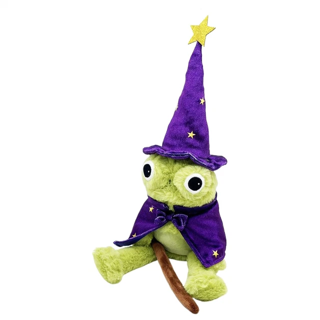MOONLIGHT MANSION VIRAL Wizard Frog Halloween Fall Decoration Plush ...