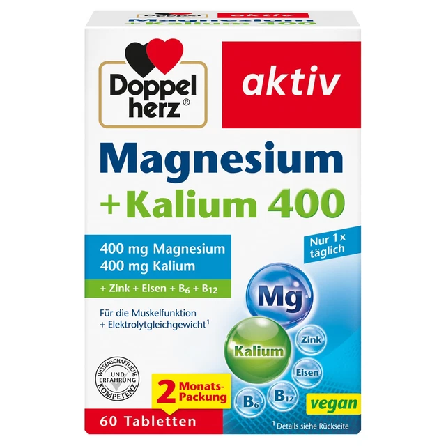 MAGNESIUM + KALIUM - 400 mg Magnesium und 400 mg Kalium pro ...