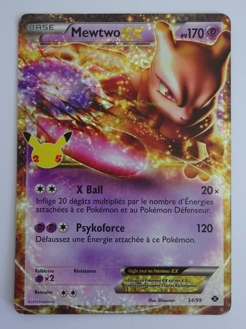 CARTE POKEMON - Mewtwo ex PV170 54/99 - 25 Ans Célébrations ...