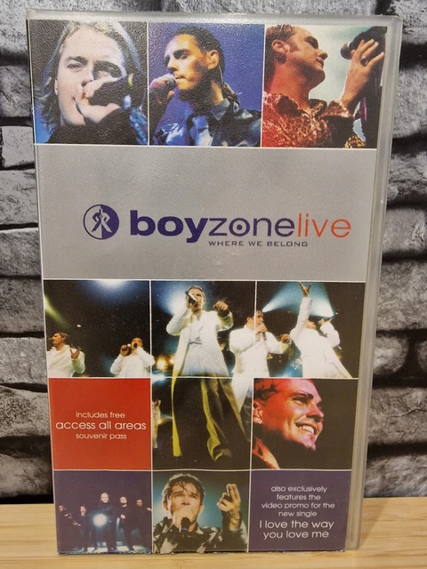 BOYZONE LIVE, WHERE We Belong VHS Video 1998 £4.25 - PicClick UK