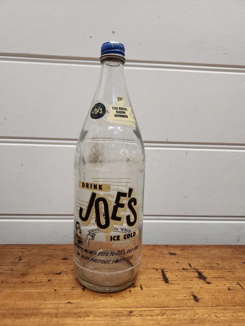 VINTAGE JOE'S LEMONADE Soft Drink Bottle Korumburra. $30.00 - PicClick AU