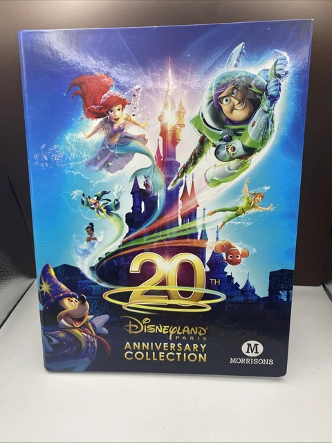 MORRISONS DISNEYLAND PARIS 20Th Anniversary Collection Cards Folder Set £6.50 - PicClick UK