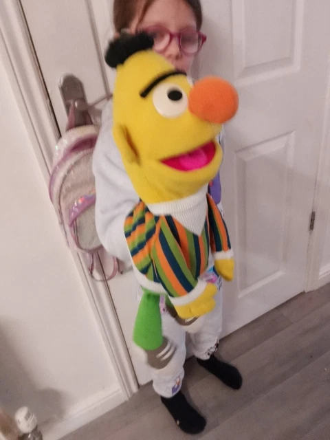 SESAME STREET LIVING Puppet Bert Soft Plush Toy Sesame Street £10.80 ...