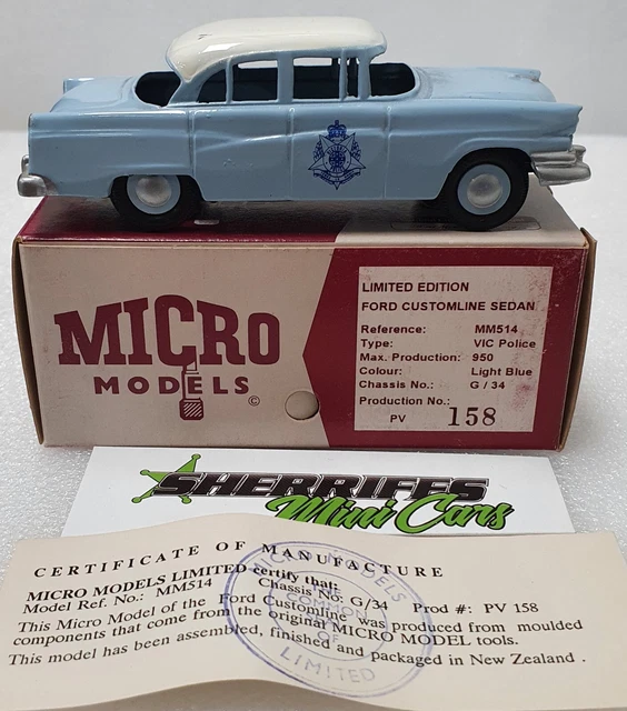 MICRO MODELS 1/43 Ford Customline $87.07 - PicClick AU