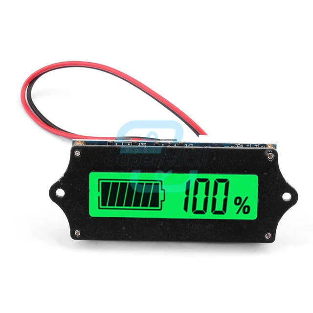 H52 BATTERY CAPACITY Indicator 12V-72V 3-20S Lead Acid Lithium LiFePO4 ...