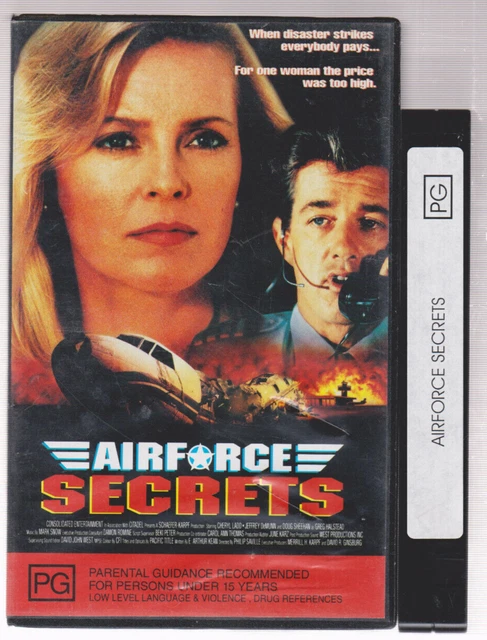 RARE VHS VIDEO Tape AIRFORCE SECRETS Ex-Rental Big Box Consolidated $29 ...