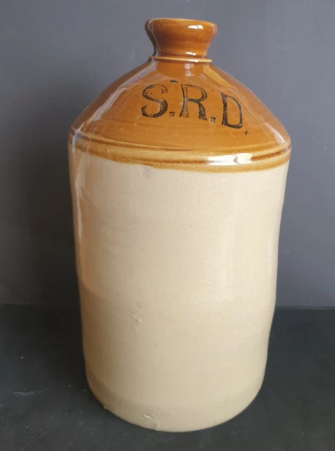 WW2 BRITISH ROYAL Navy Salt-Glazed Rum Jar for The Serving of Grog ...