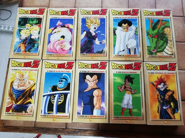 LOT 10 VHS cassettes video Dbz Dragon Ball Z Rare Vintage Collector K7 ...