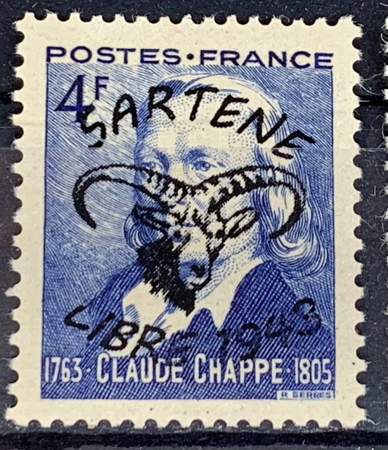 LOCAL FRANCE 1945 Liberation overprint Sartene MNH £2.49 - PicClick UK