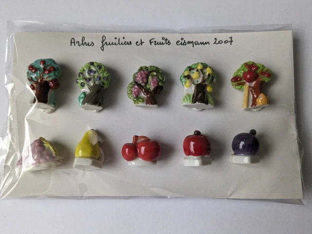 SÉRIE COMPLÈTES FÈVES Arbres fruitiers et fruits eismann 2007 EUR 14,00 ...