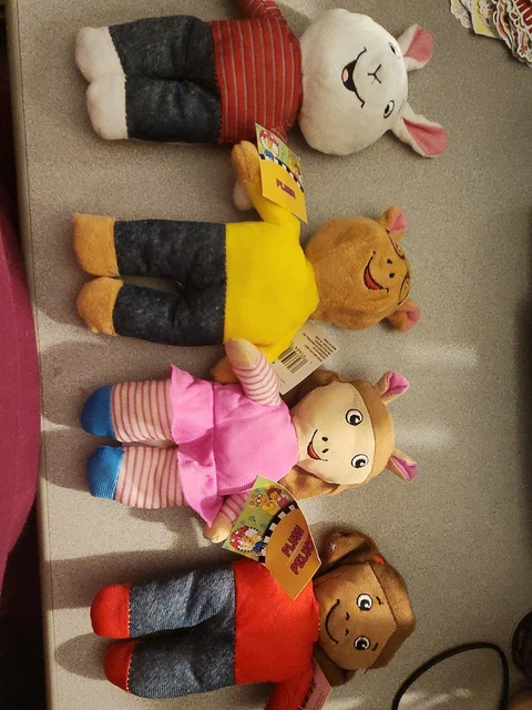 PBS KIDS BOOKS Arthur DW Buster Francine Stuffed Plush Animal Set Of 4 ...