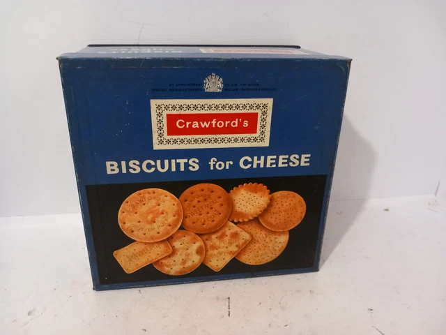VINTAGE TIN THE Macaw William Crawford & Sons Biscuits Empty Food ...