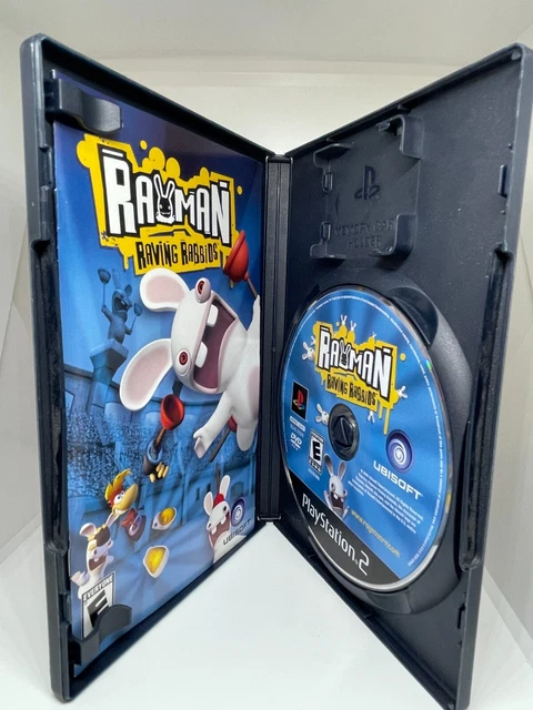 RAYMAN RAVING RABBIDS (Sony PlayStation 2, 2006) Complete NTSC-U/C PS2 ...