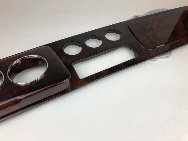 CLASSIC MINI WOOD MPI Dashboard | Burr Burl Walnut 3 clock + 3 Chrome ...