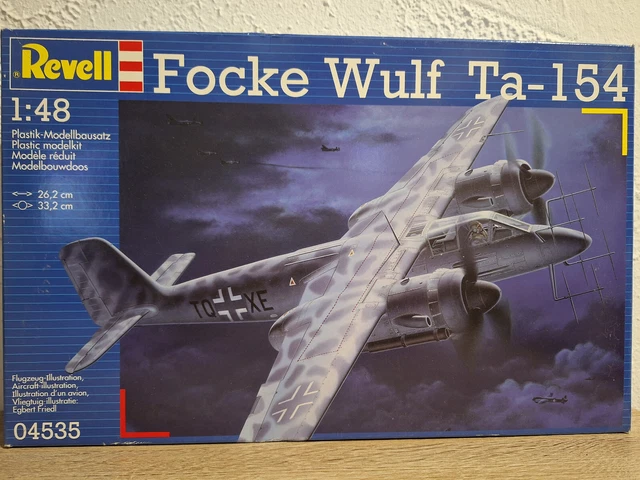 REVELL 04535 FW Focke Wulf Ta-154 1:48 Modellbausatz Flugzeug RAR NEU ...