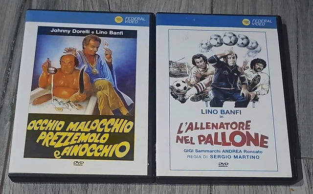 LOTTO 2 DVD Lino Banfi L'allenatore nel pallone + Occhio malocchio ...
