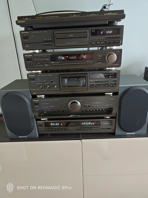 TECHNICS HIFI STACK retro su-a900 160w rms cd tape turntable equalizer ...