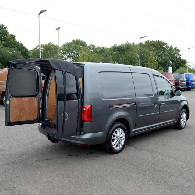 VW CADDY REAR Barn Door Awning Cover Tailored (2004 Onwards) Black 567 ...