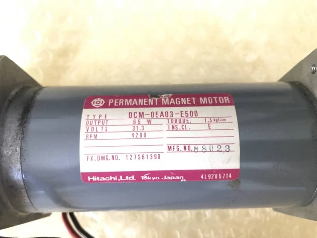 HITACHI 65W PM motor, a motor using a permanent magnet £114.61 ...