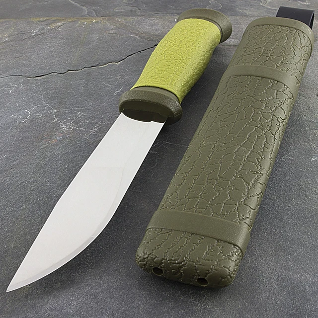 8.7& MORA MORAKNIV GREEN 2000 FIXED BLADE SURVIVAL KNIFE Hunting Sweden ...