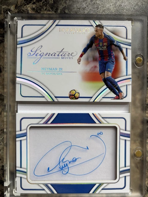 2024-25 NEYMAR JR Immaculate Signature moves Auto Booklet /64 £363.68 ...