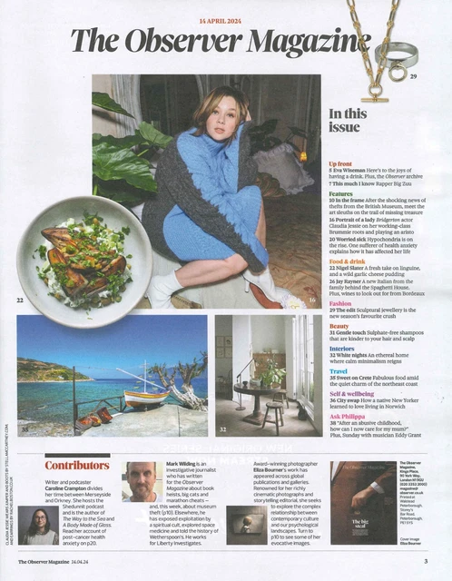 OBSERVER REVUE : Claudia Jessie, Eddy Grant, Big Zuu , Nigel Slater, 14 ...