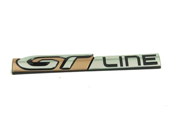GENUINE NEW GOLD PEUGEOT GT LINE WING BADGE Side Emblem 3008 5008 ...