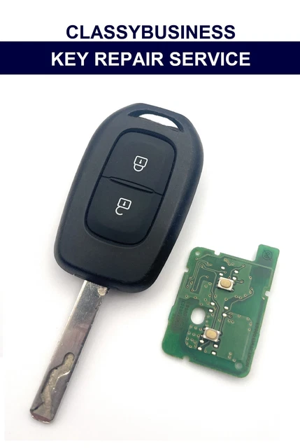 DACIA DUSTER LOGAN Sandero 2 Button Remote Key Fob Rubber Pad Battery ...