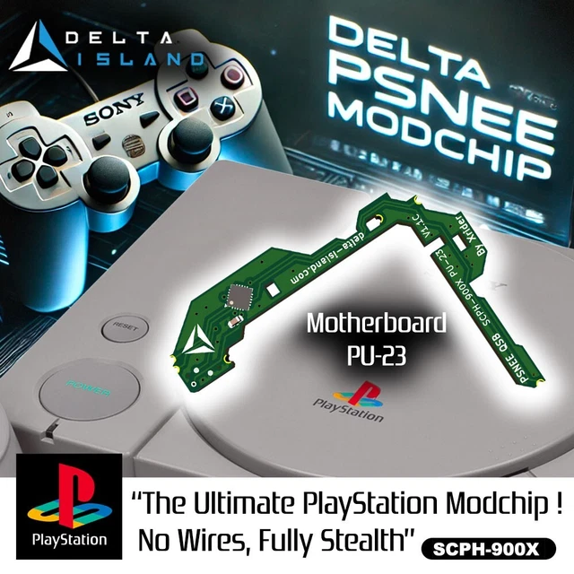 PS1 MODCHIP PUCE - PU-23 (SCPH-900X) - Import and backup region free ...